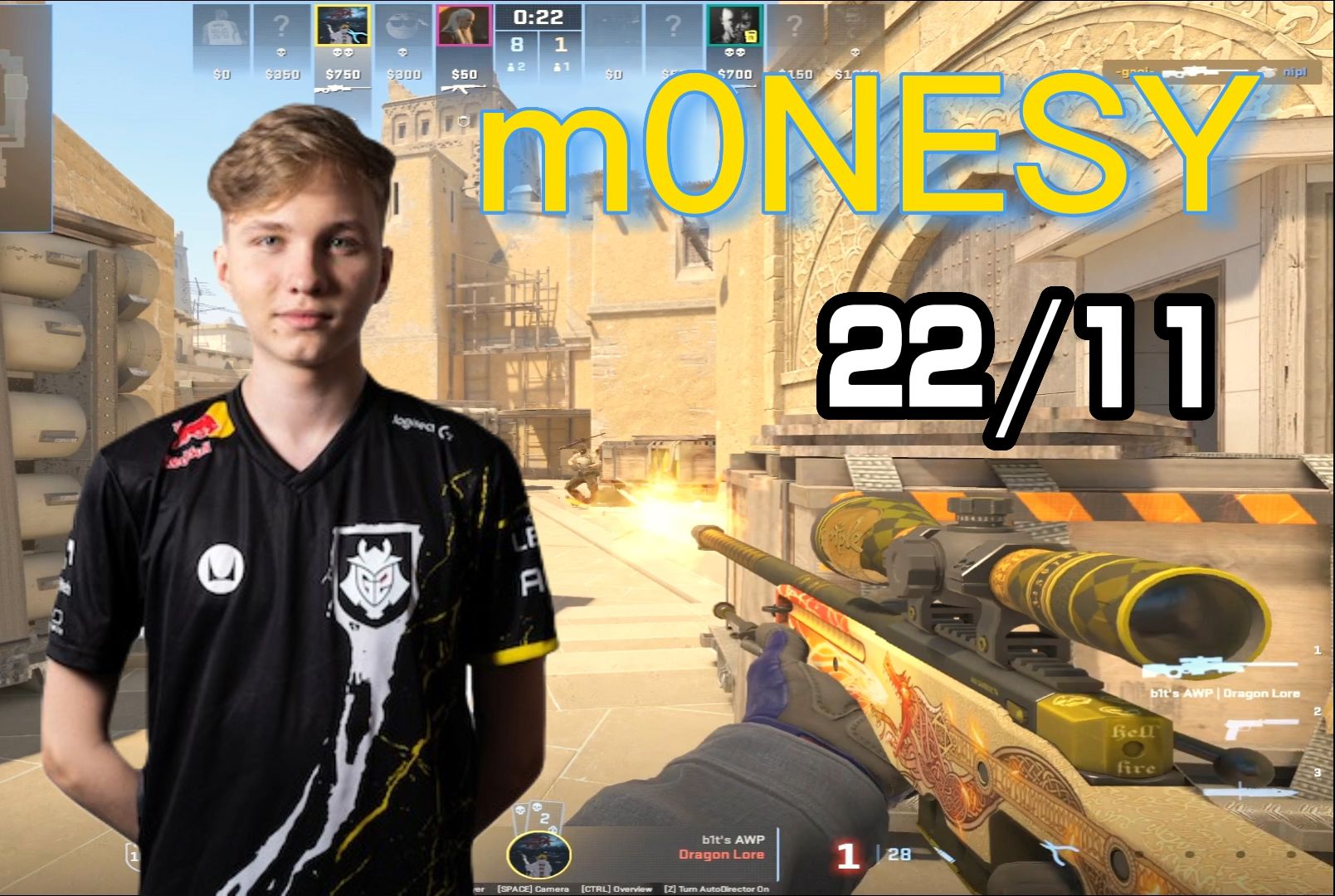 【m0NESY】和b1t/npl/fear五排 (22-11）FACEIT第一视角 (荒漠迷城Mirage) 2023.12.04-CSGO_POV_Demo-CSGO_POV_Demo-哔哩哔哩视频