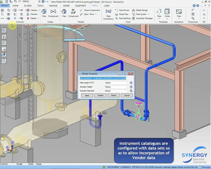 Create Piping in 3D Model (E3D)_哔哩哔哩_bilibili