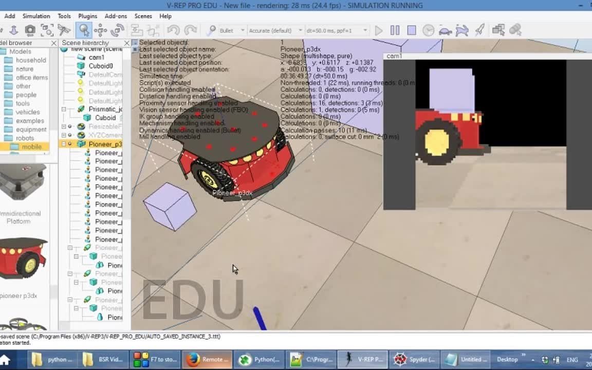 【VREP】&PYTHON 联合仿真_哔哩哔哩_bilibili