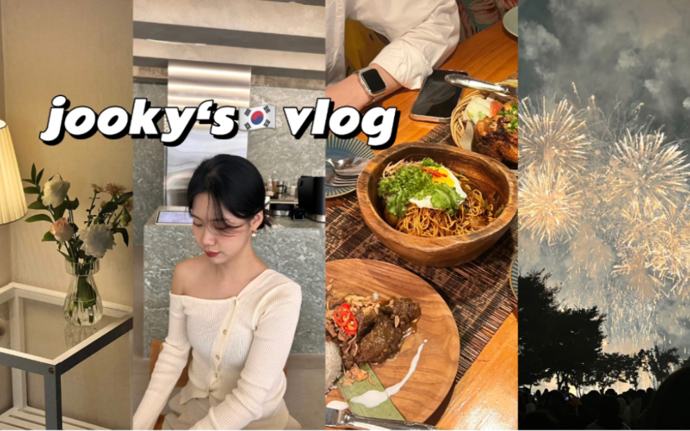 韩国留学VLOG｜汝矣岛汉江烟花庆典｜望远洞的印尼菜和吉事果｜梨大传媒研究生的周末-爱吃泡菜炒饭的jooky-爱吃泡菜炒饭的jooky-哔哩哔哩视频