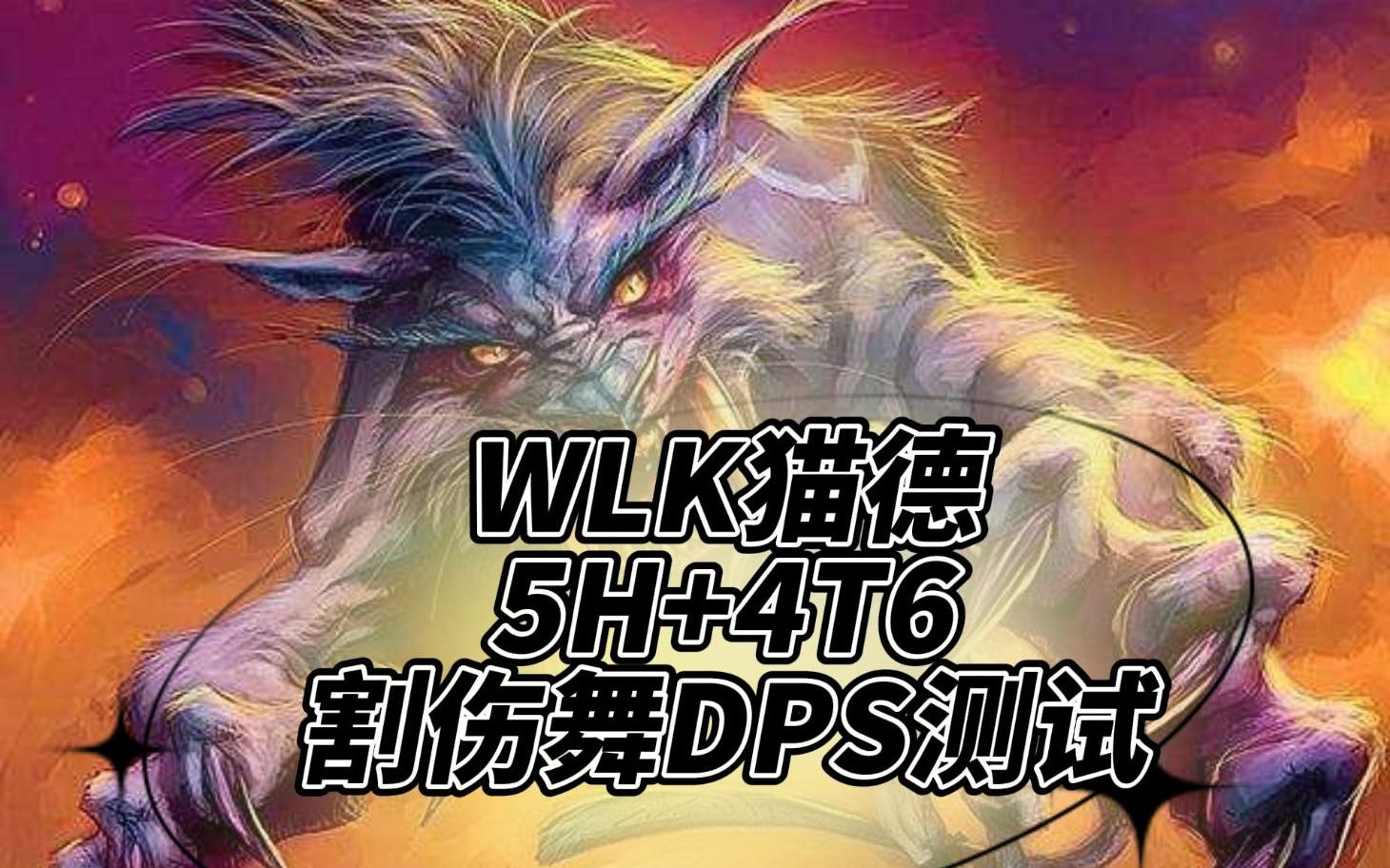 wlk猫德 5H+4T6 割伤舞DPS测试_哔哩哔哩_bilibili