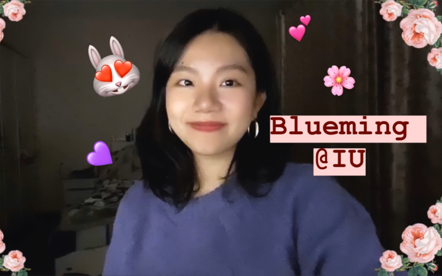 Blueming - iu 李知恩 翻唱【要一起绽放百万玫瑰吗～】_哔哩哔哩_bilibili