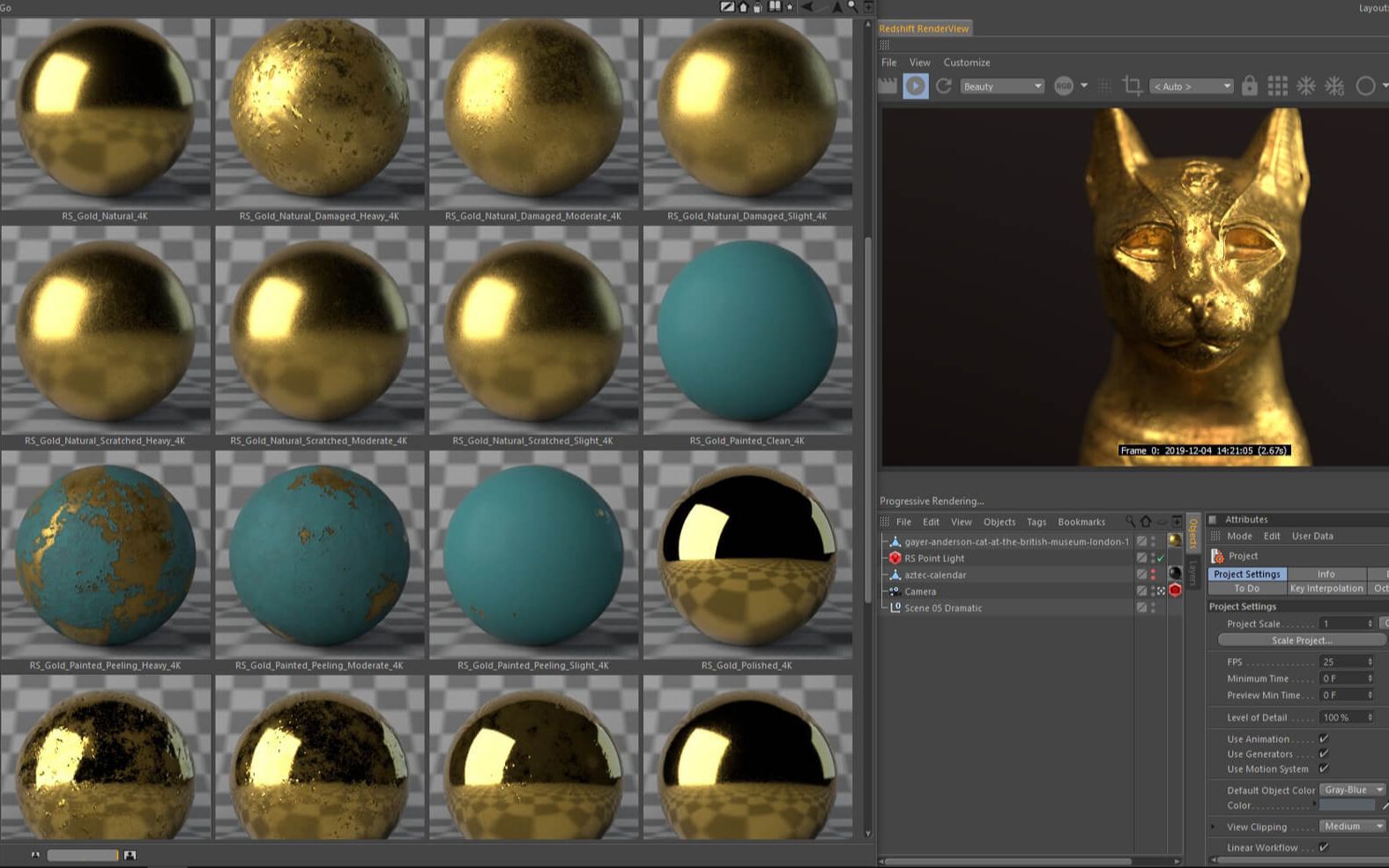 [免费下] 260种C4D Redshift渲染器金银铜铁4K高清PBR金属材质预设_哔哩哔哩_bilibili