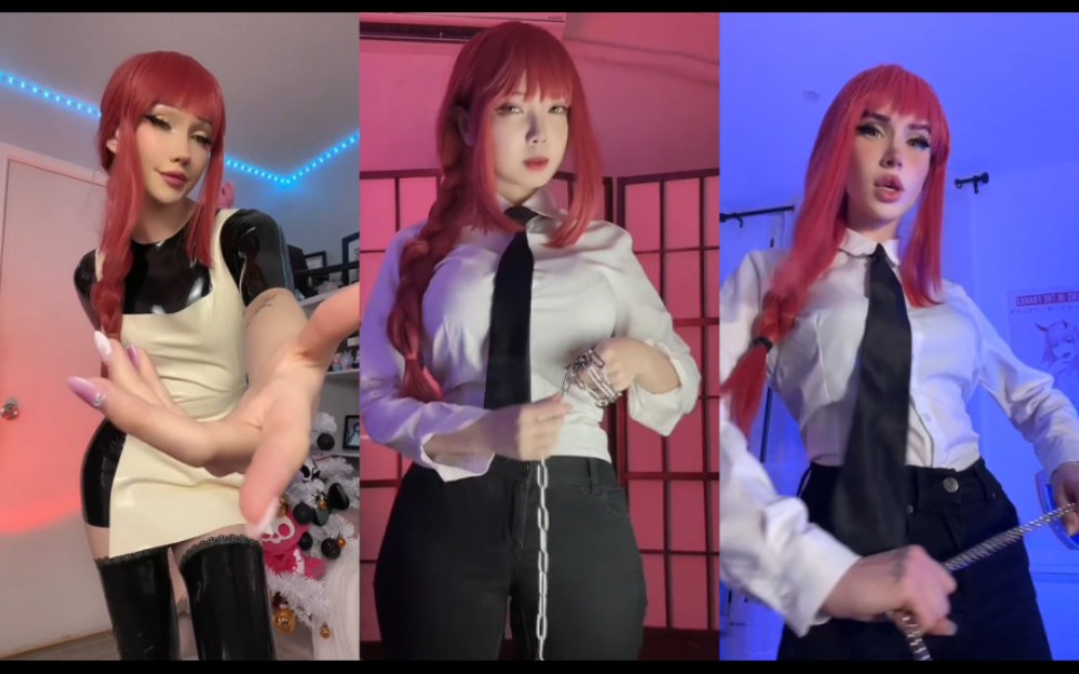 海外小姐姐玛奇玛cosplay合集！电锯人yyds!-COSPLAY大本营-COSPLAY大本营-哔哩哔哩视频