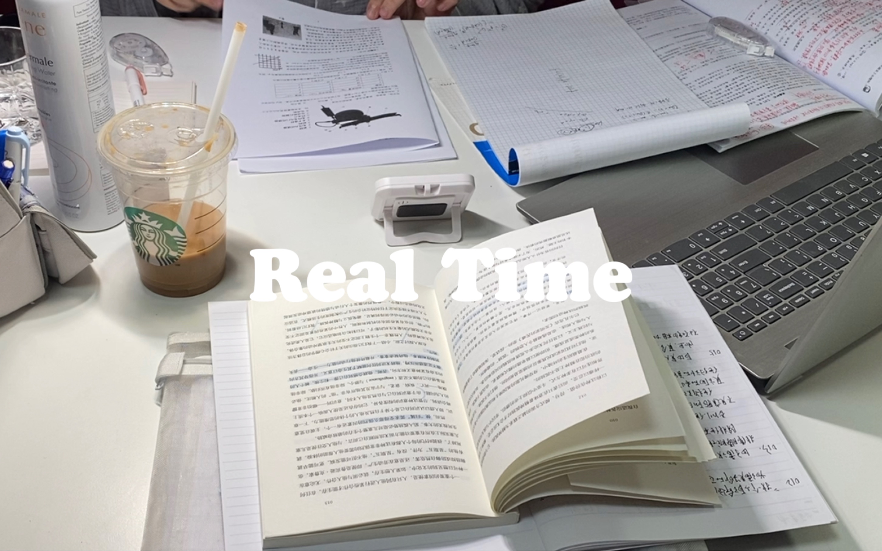 Real Time｜晚间实时学习｜for 1h｜写字声翻书声｜无bgm｜studywithme～-胖罐子pottttt_-胖罐子pottttt_-哔哩哔哩视频