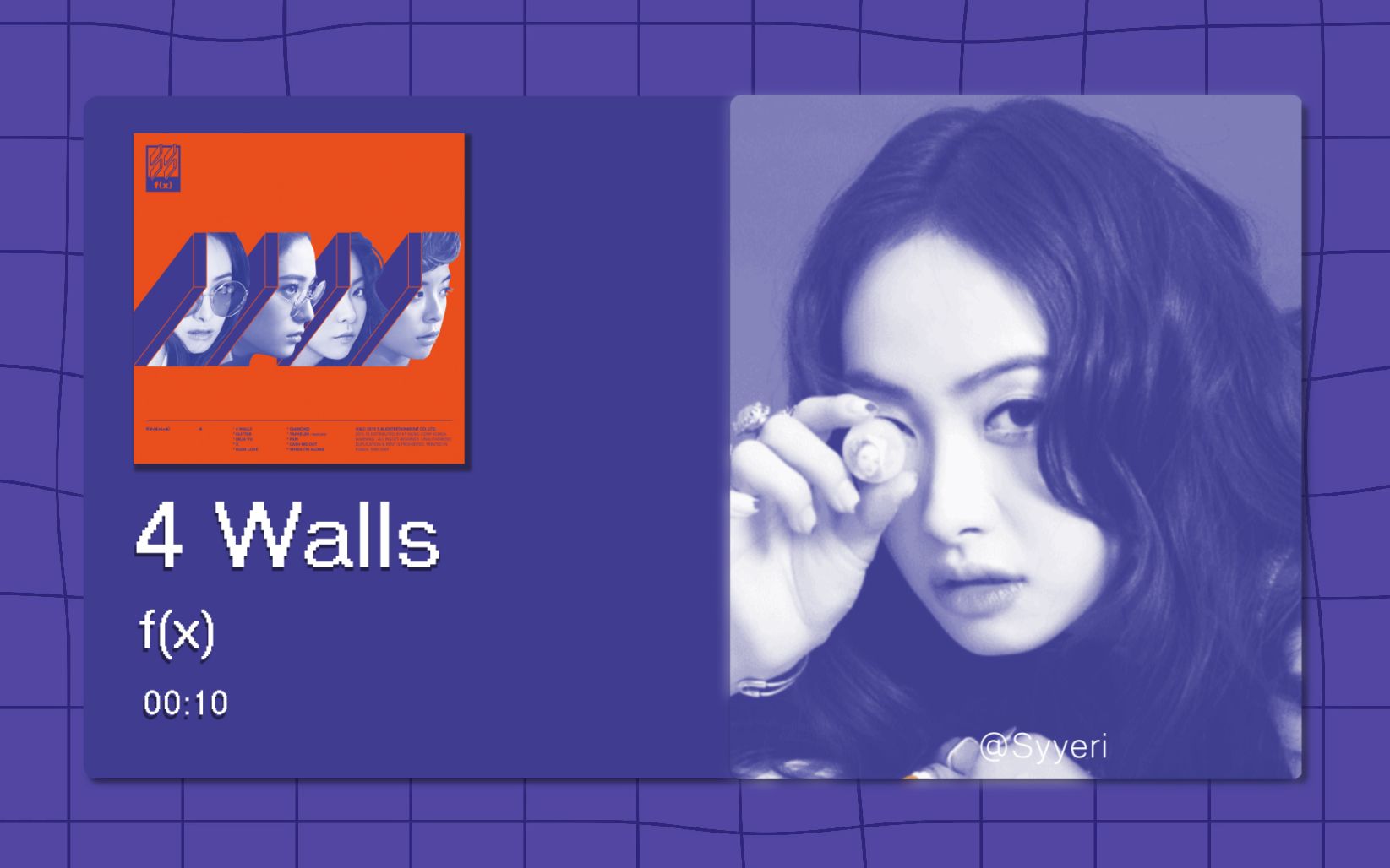 【8D环绕】4 Walls - f(x) 请佩戴耳机使用~-Syyeri-Syyeri-哔哩哔哩视频