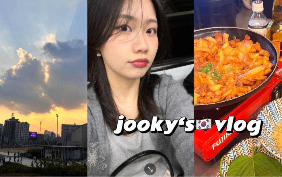 韩国留学VLOG｜梨花女大上学日记·早起健身学习的自律一天-爱吃泡菜炒饭的jooky-爱吃泡菜炒饭的jooky-哔哩哔哩视频