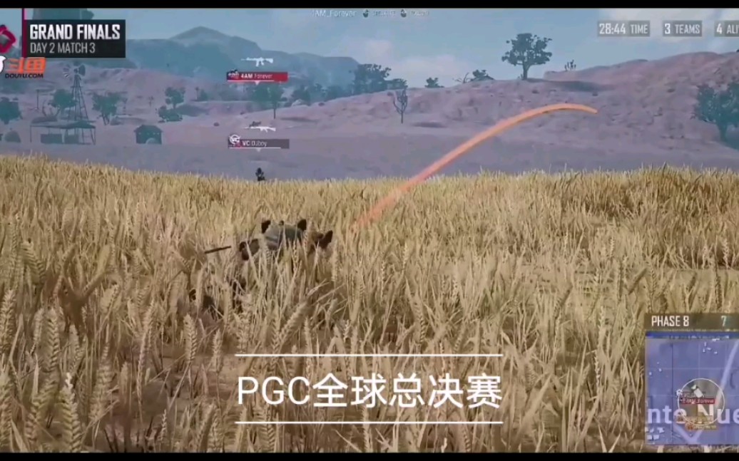 绝地求生 PGC全球总决赛4AM永远 决赛圈1V2成功吃鸡一战封神_哔哩哔哩 (゜-゜)つロ 干杯~-bilibili