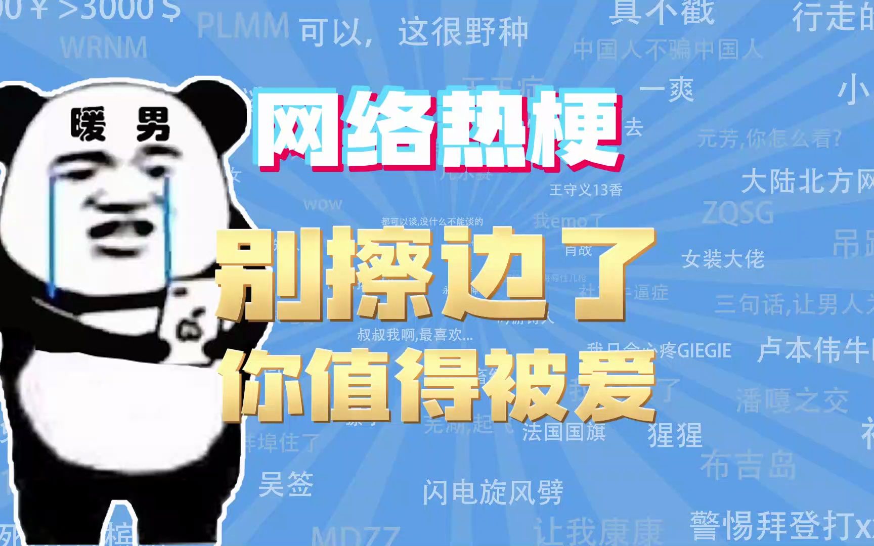 【网梗课代表】别擦边了,你值得被爱是什么梗? 网梗课代表 网梗课代表 哔哩哔哩视频
