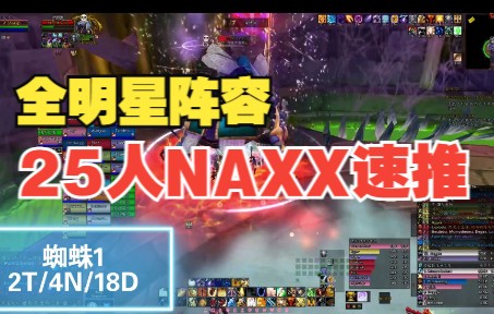 B测25人NAXX国服全明星阵容【全BOSS合集】_哔哩哔哩bilibili_WOW