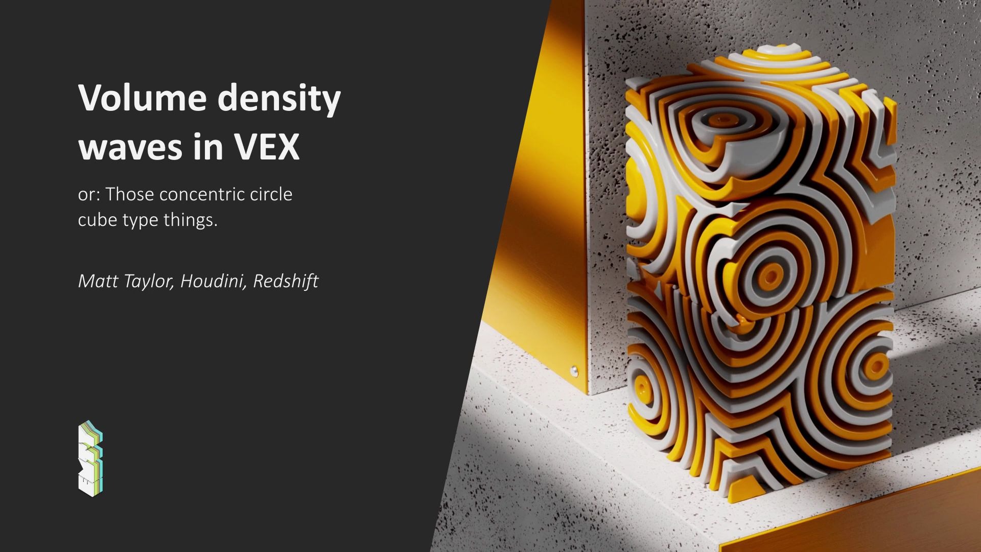 Houdini Tutorial - Volume density waves using VEX_哔哩哔哩_bilibili