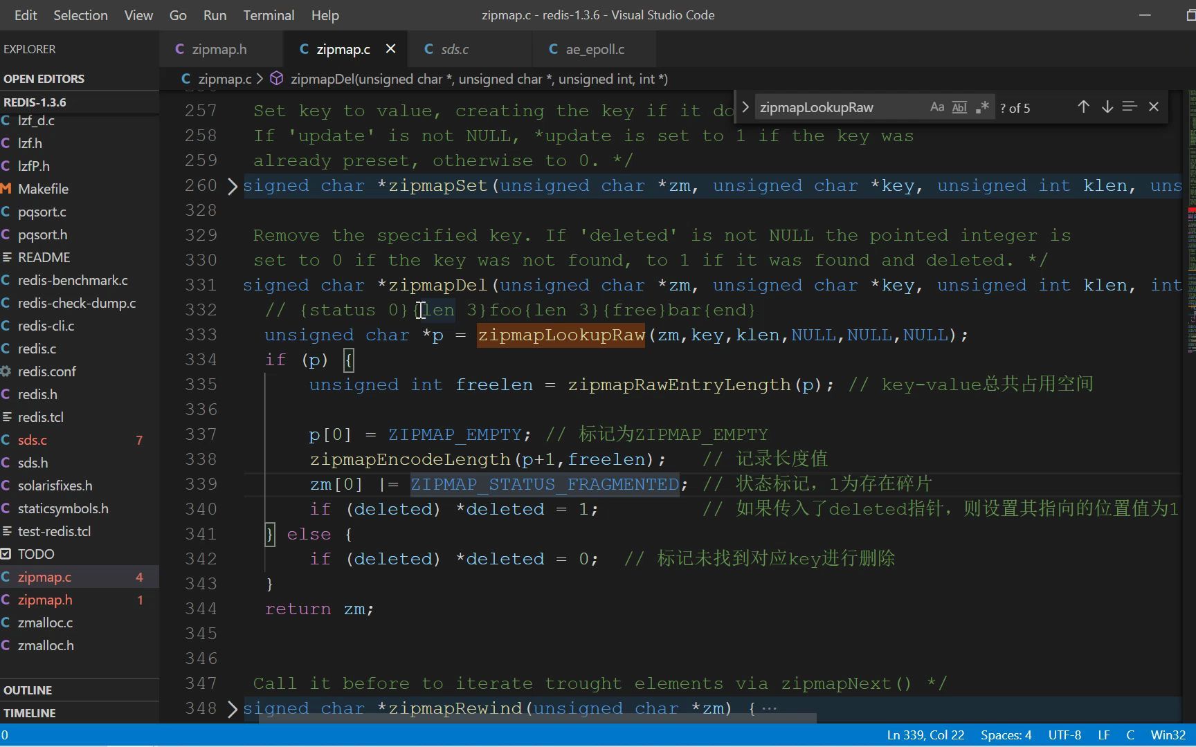 Redis源码-1.18 zipmap.c源码解读4_哔哩哔哩_bilibili
