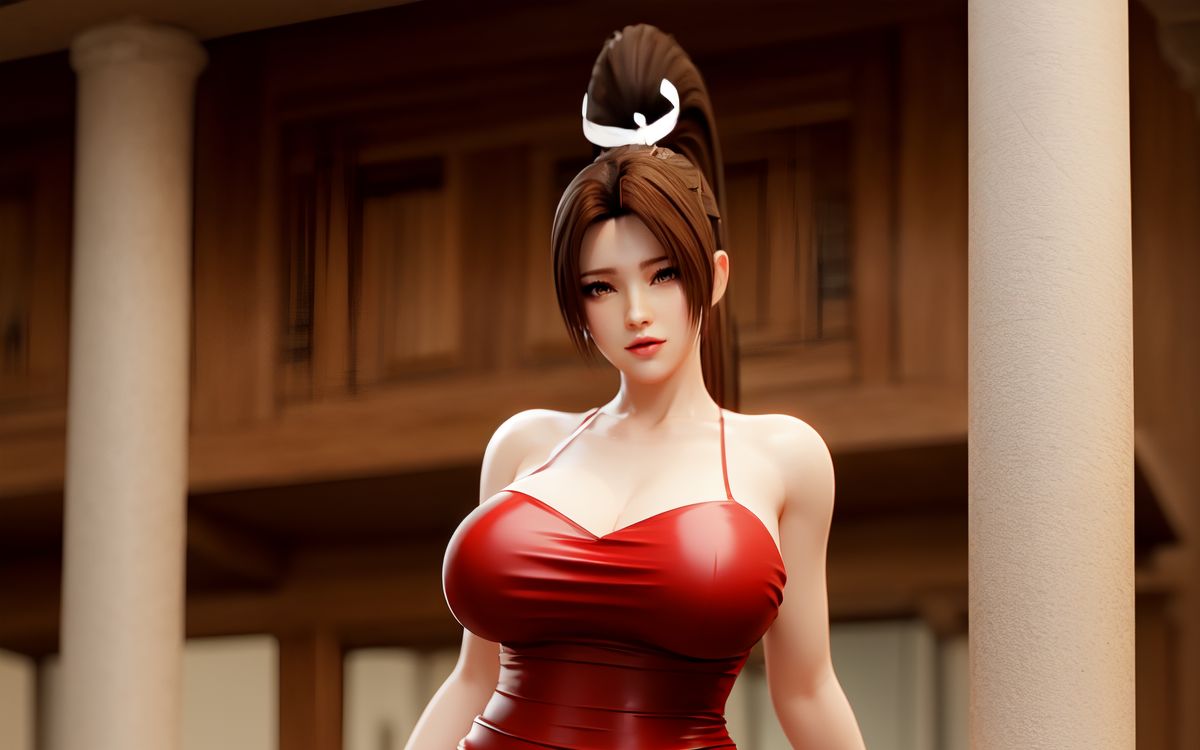 Ai绘画,不知火舞,来和小舞一起参加晚会吧,红色礼服重制版8 源来式佐田 源来式佐田 哔哩哔哩视频