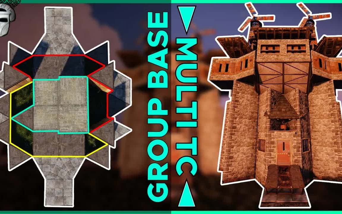 多领地柜 2X2基地设计 - RUST_哔哩哔哩bilibili_RUST腐蚀