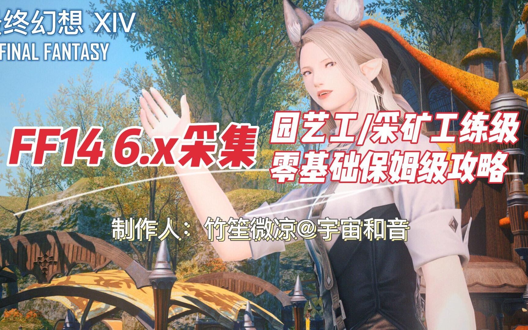 FF14 6.x版本 双采集职业从零练级超详细攻略 | 天穹街云冠群岛 老主顾-一只小TiAo蛙-一只小TiAo蛙-哔哩哔哩视频