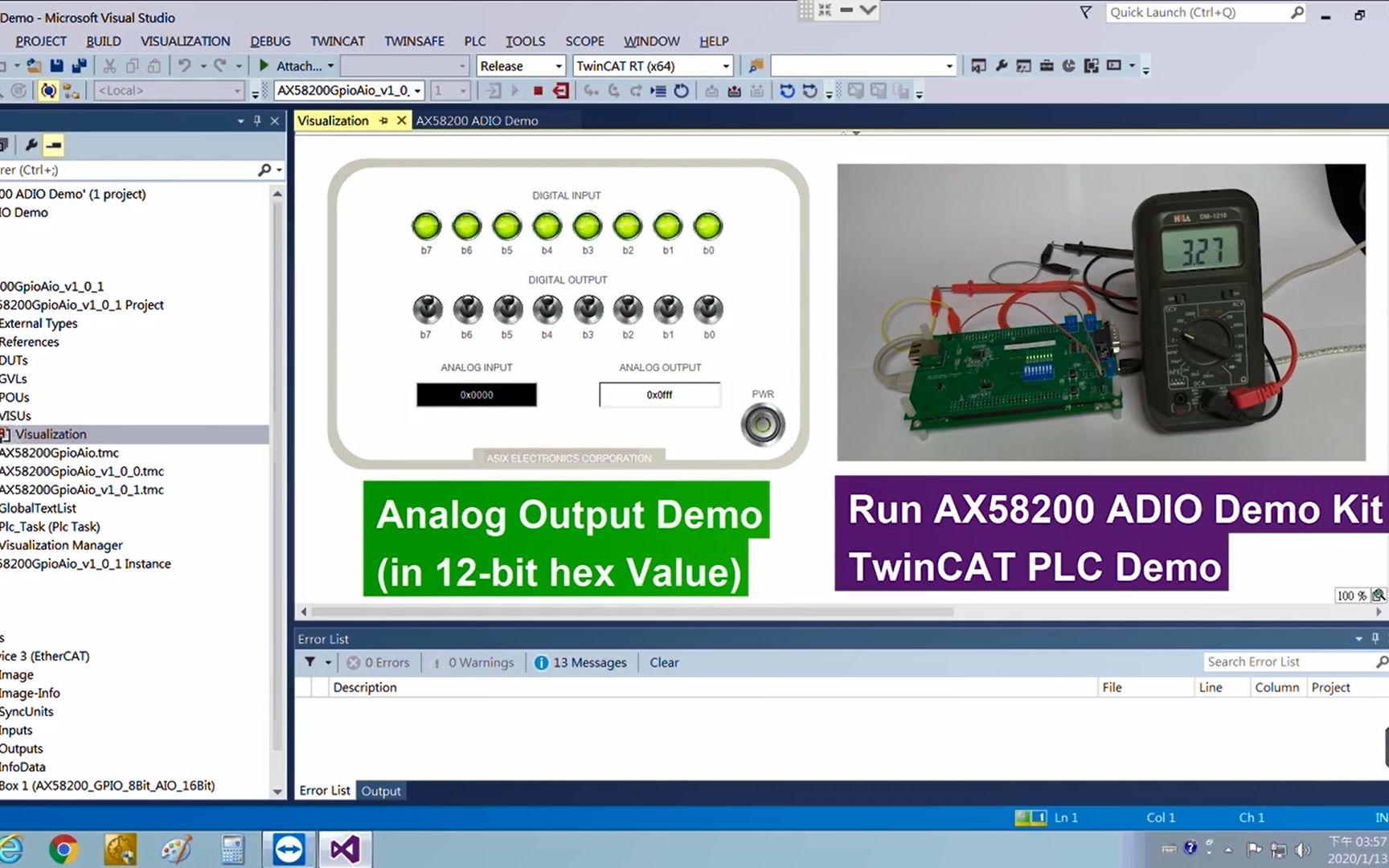 18分钟快速架设AX58200 EtherCAT从站ADIO开发套件环境_哔哩哔哩_bilibili