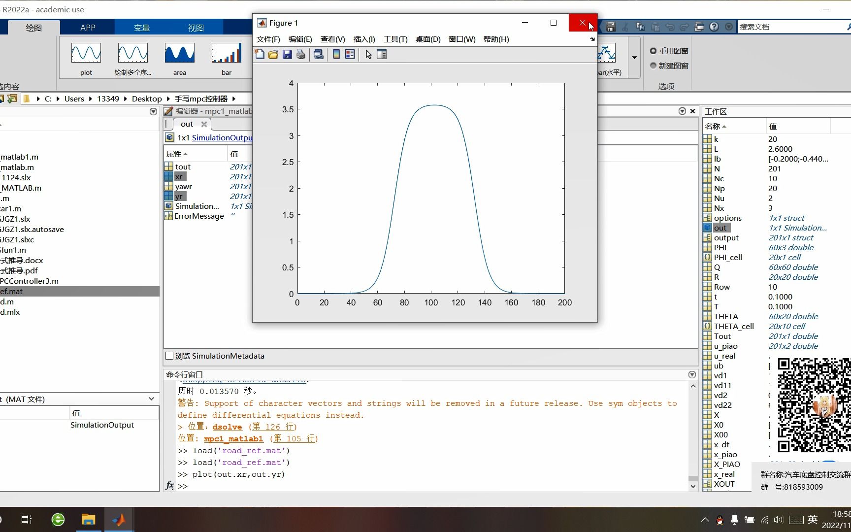 基于运动学模型的模型预测控制（MPC）轨迹跟踪纯MATLAB.m文件代码实现-maccha鱼-自学-哔哩哔哩视频