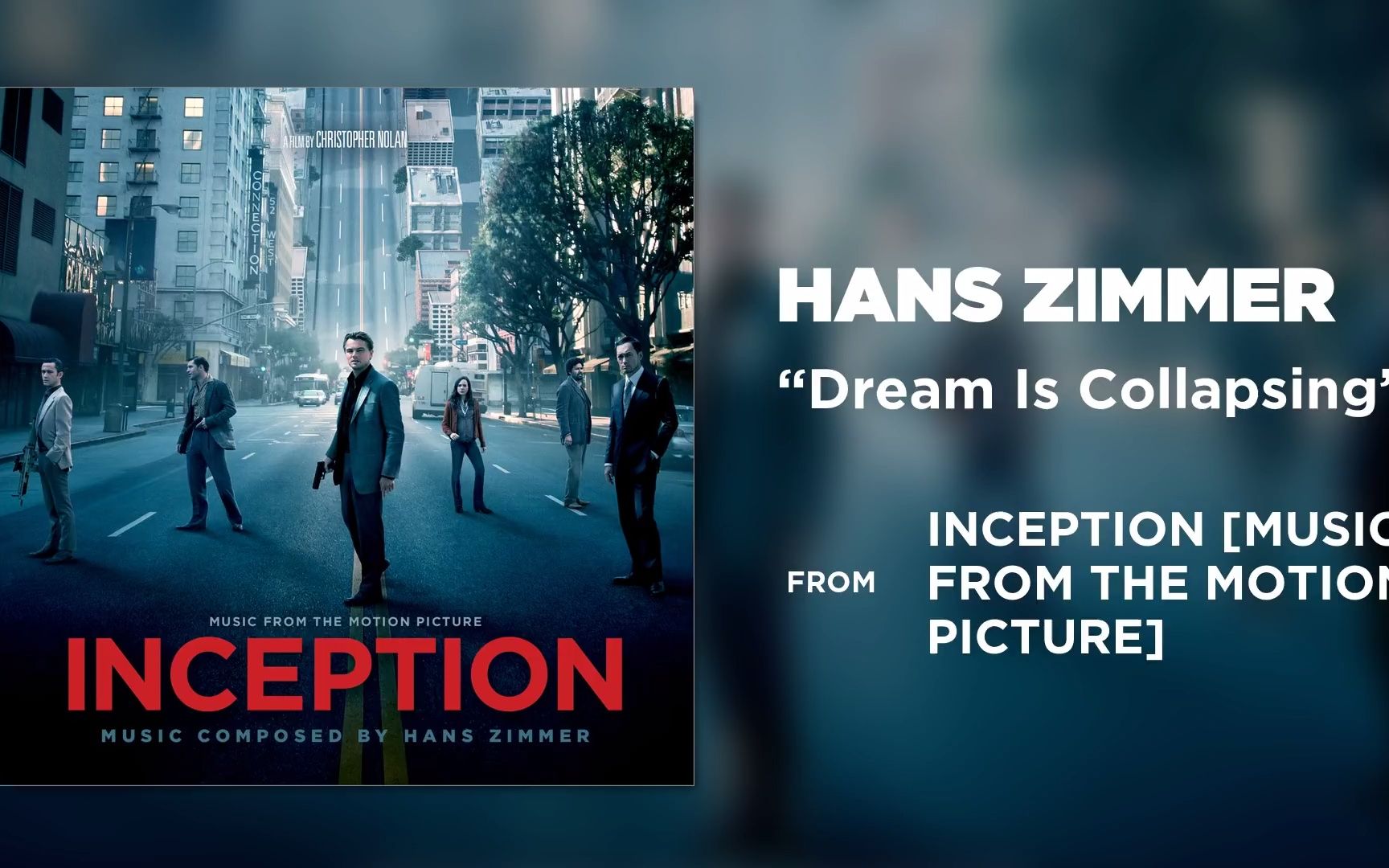 Hans Zimmer - Dream Is Collapsing ( Official Audio )_哔哩哔哩_bilibili