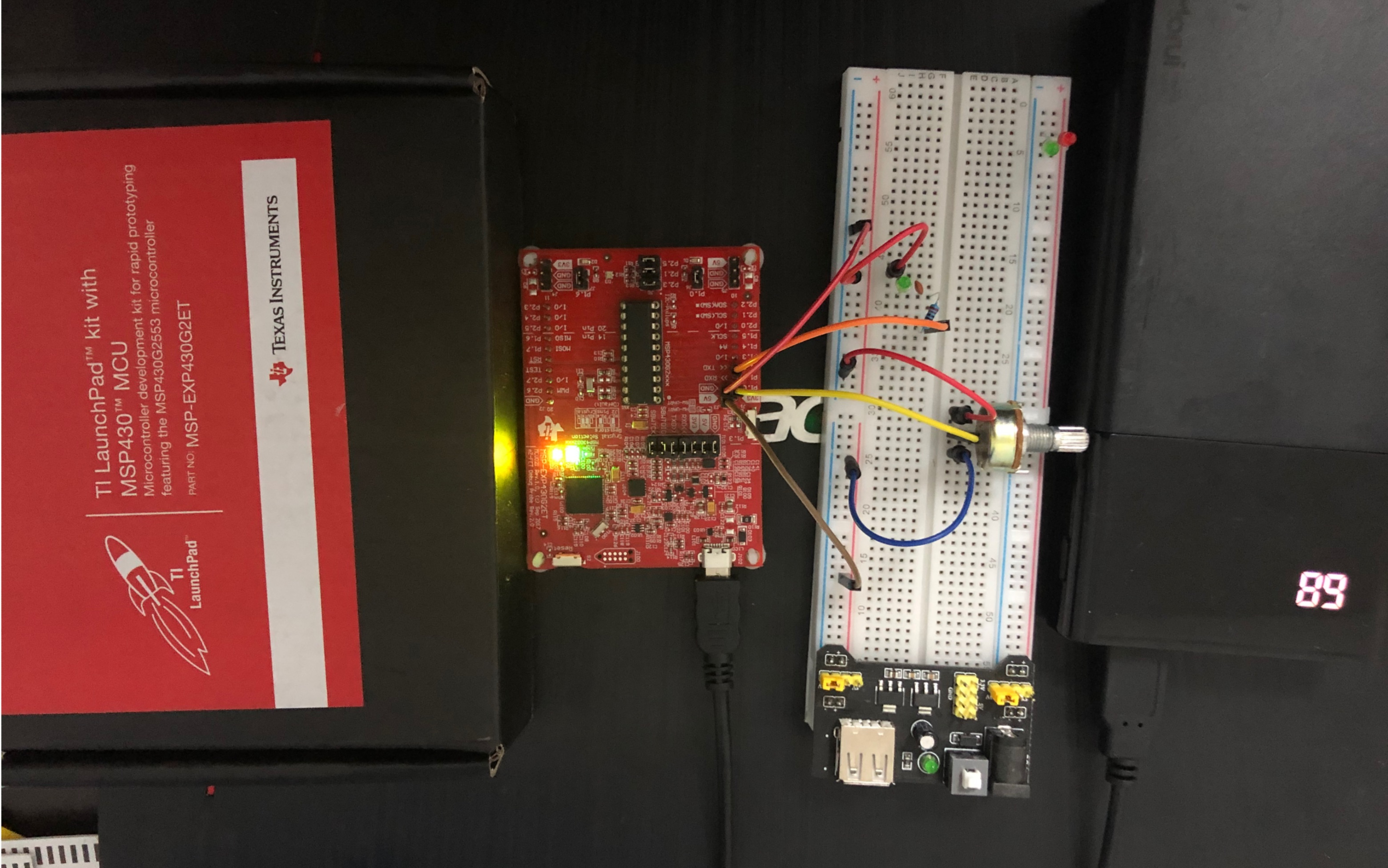 MSP430G2利用pwm来控制LED的亮度_哔哩哔哩_bilibili