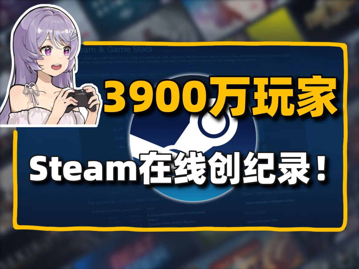 【每晚八点】Steam在线人数再创记录3900万+爆料称《双人成行》开发商新作即将发布-YXECG游戏资讯-YXECG游戏资讯-哔哩哔哩视频