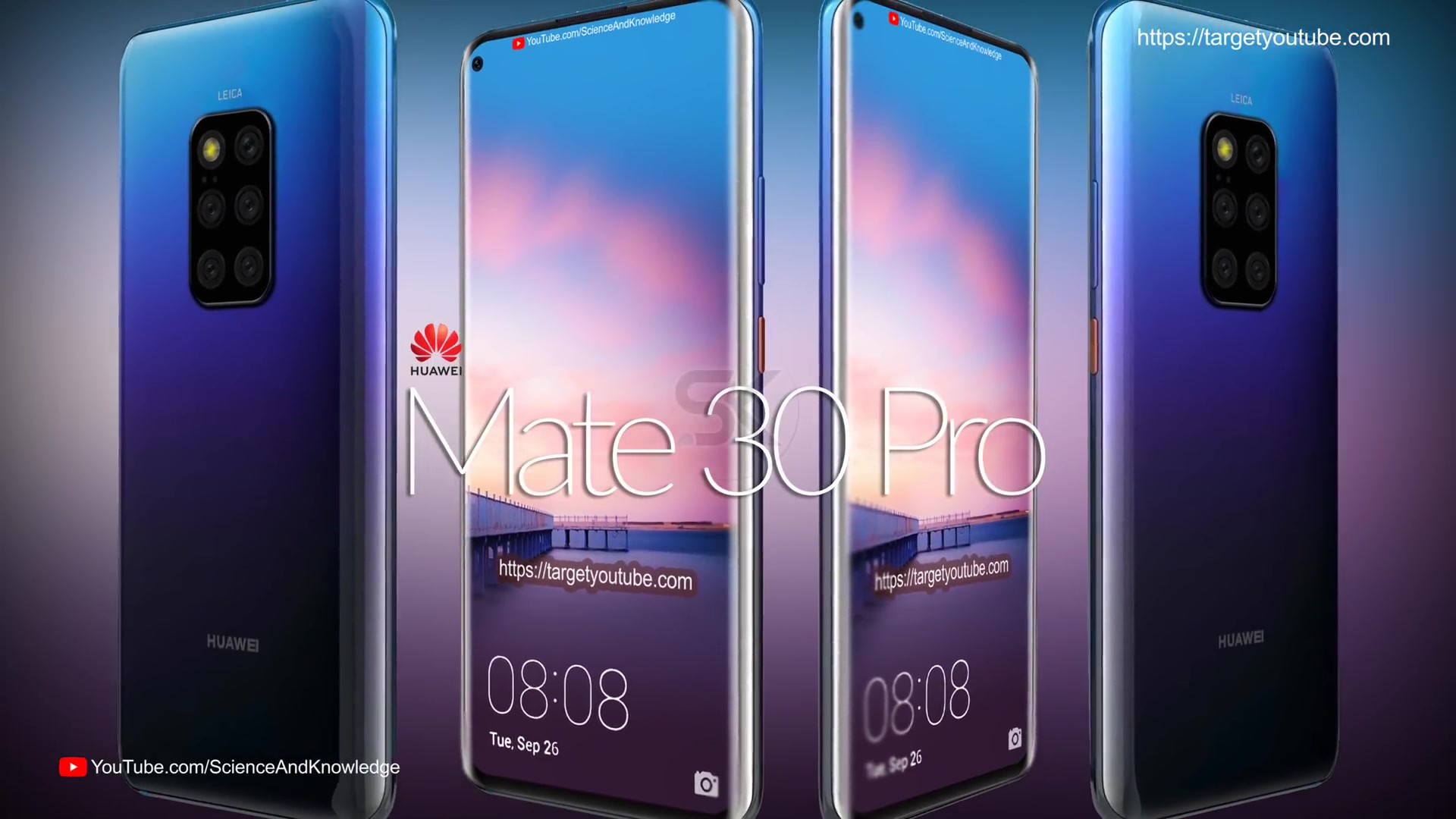 无敌安卓机皇！最强拍照旗舰！#华为Mate30 Pro#正面设计大曝光：穿孔屏+后置5摄+Face ID+麒麟990！_哔哩哔哩_bilibili