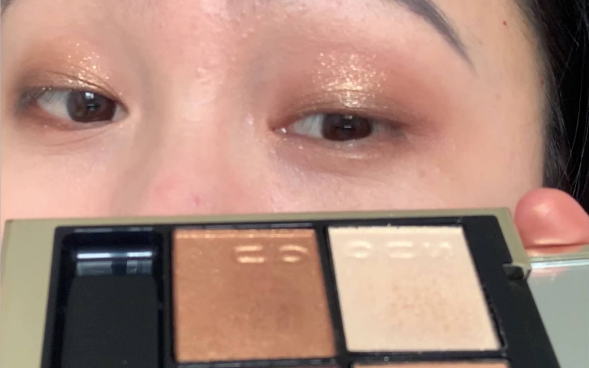 suqqu眼影盘试色｜#03光暮｜日暮黄昏色系｜颜色较浓郁_哔哩哔哩_bilibili