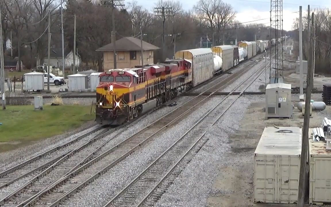 KCS 4808 at 伊利诺伊州朗多_哔哩哔哩_bilibili