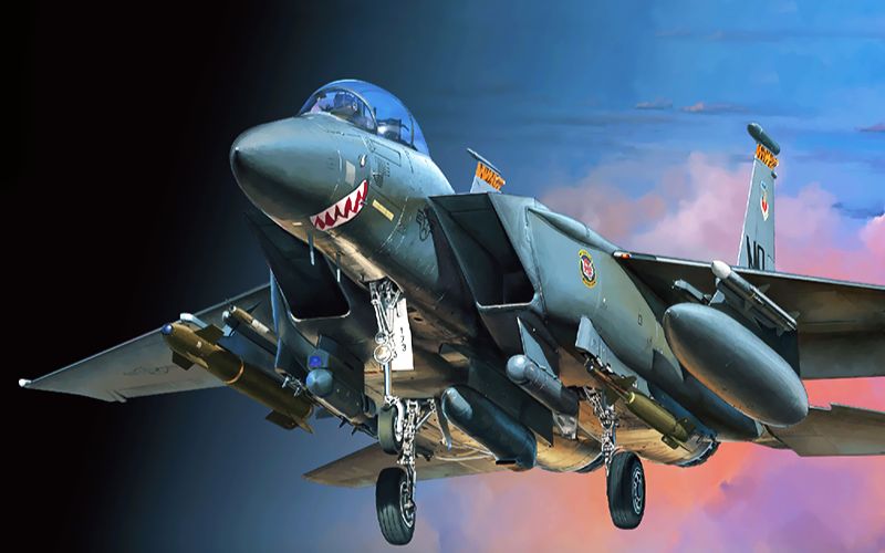 【模型】长城1/72F15E战斗机模型座舱盖抛光手记_哔哩哔哩_bilibili