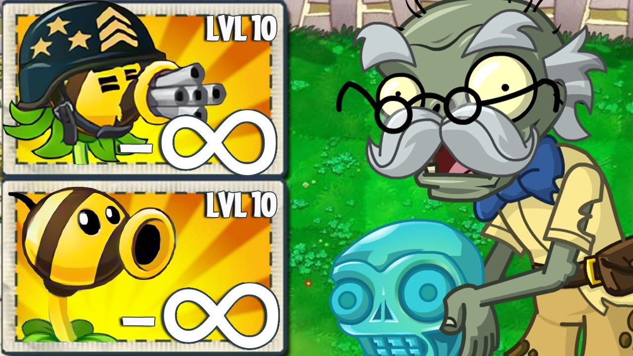 PvZ 2 挑战赛 - 1株植物无限能量技能！对抗100只15级青绿骷髅僵尸-MSGames-MSGames-哔哩哔哩视频