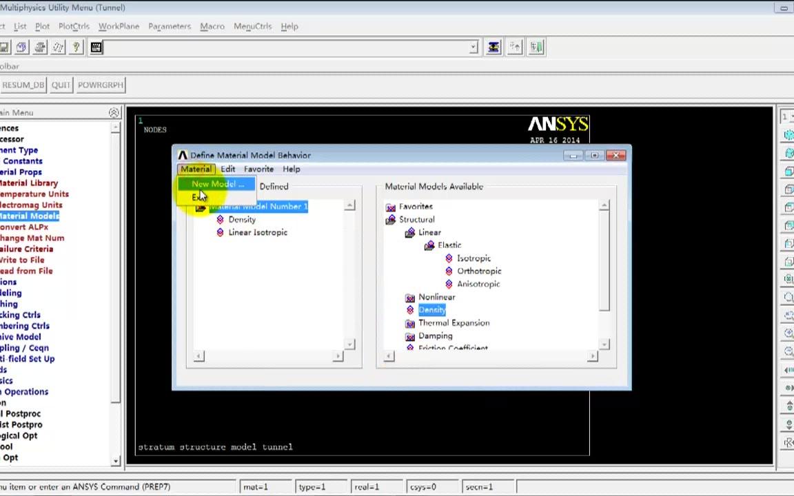 ANSYS GUI 操作 隧道地层结构算例 2D_哔哩哔哩_bilibili