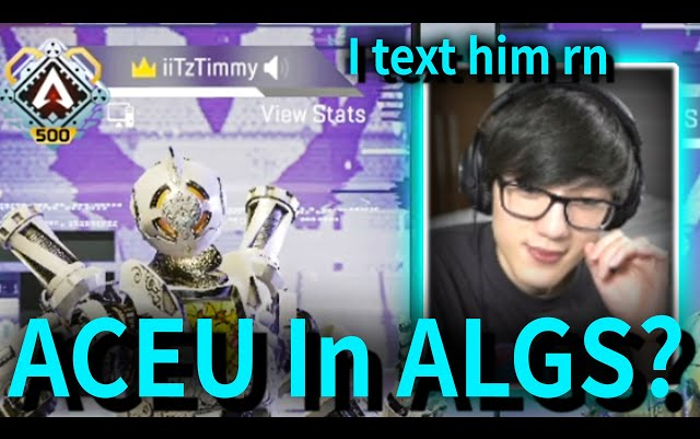 【APEX】Timmy微信呼叫aceu来替他打ALGS。国外主播高光与搞笑时刻 2022年4月14日_哔哩哔哩bilibili_APEX英雄