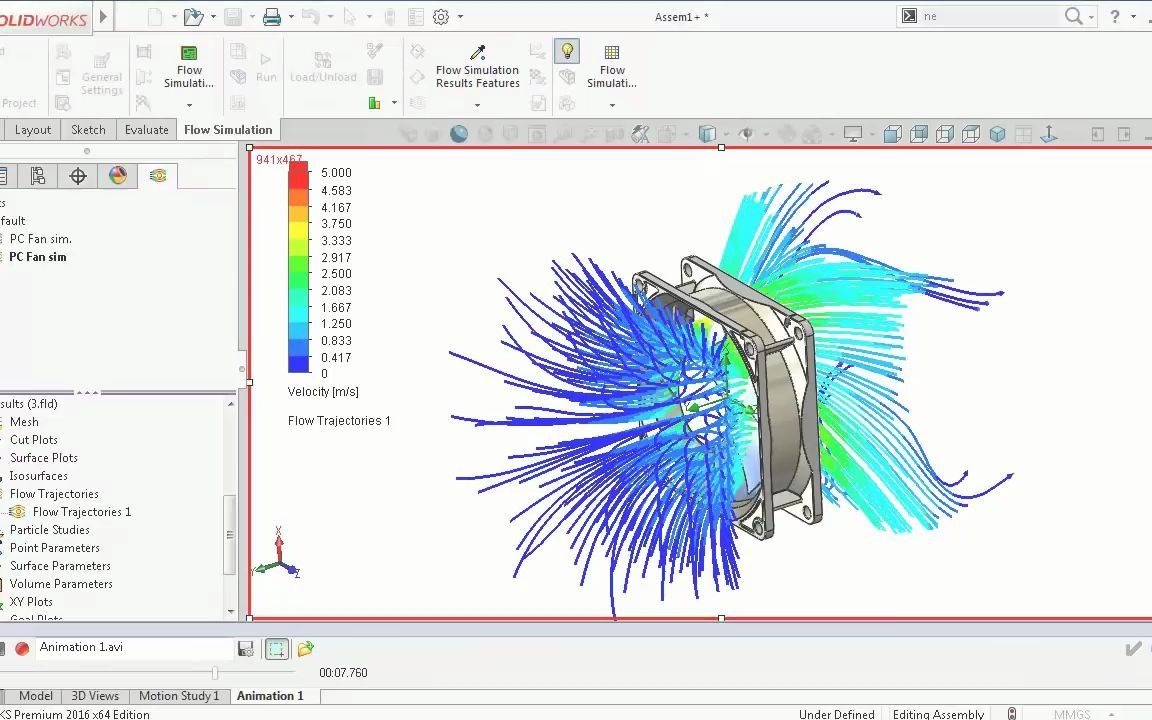 SolidWorks PC风扇流体仿真分析_哔哩哔哩_bilibili