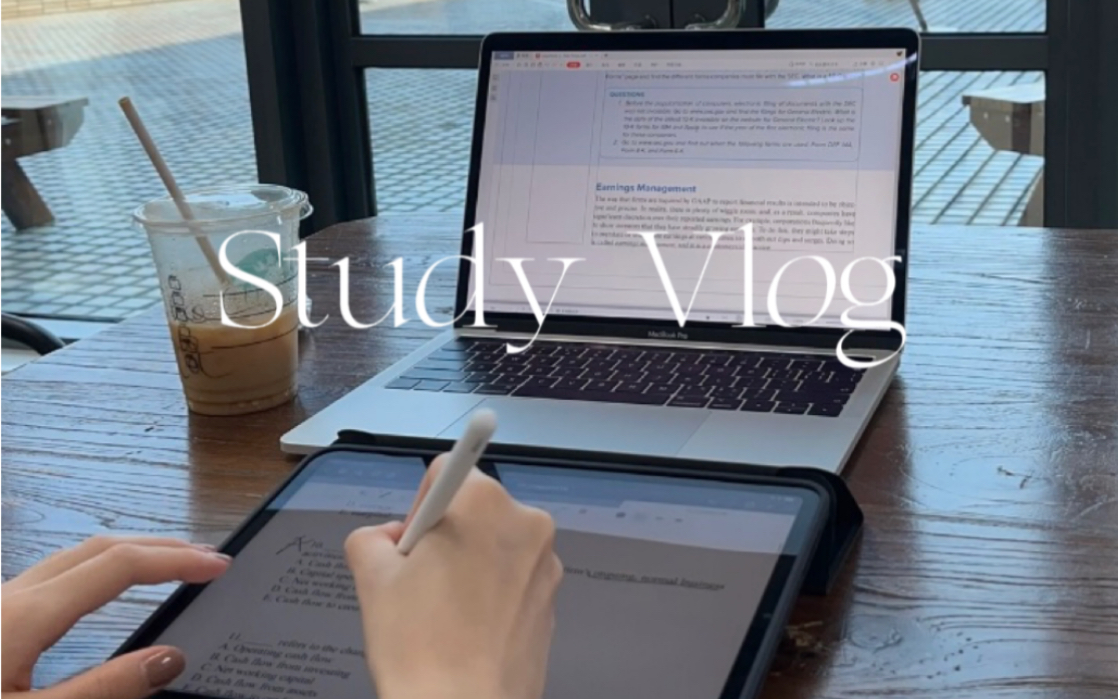 Study Vlog｜study with me｜早间高效学习｜找平衡找自己-笨笨啵啵_-笨笨啵啵_-哔哩哔哩视频