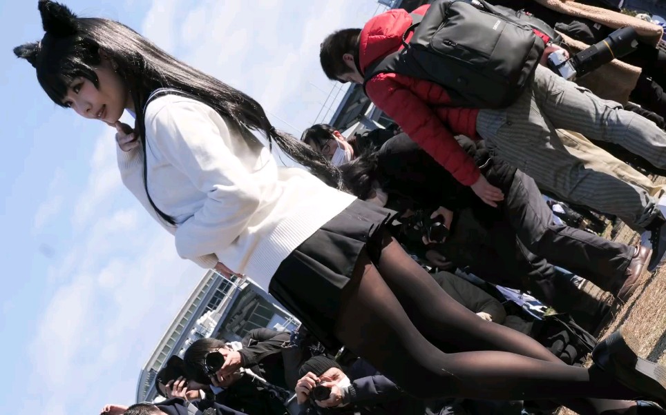 コミケコスプレイヤー C97 4K_60P 黑丝猫耳小姐姐_哔哩哔哩_bilibili