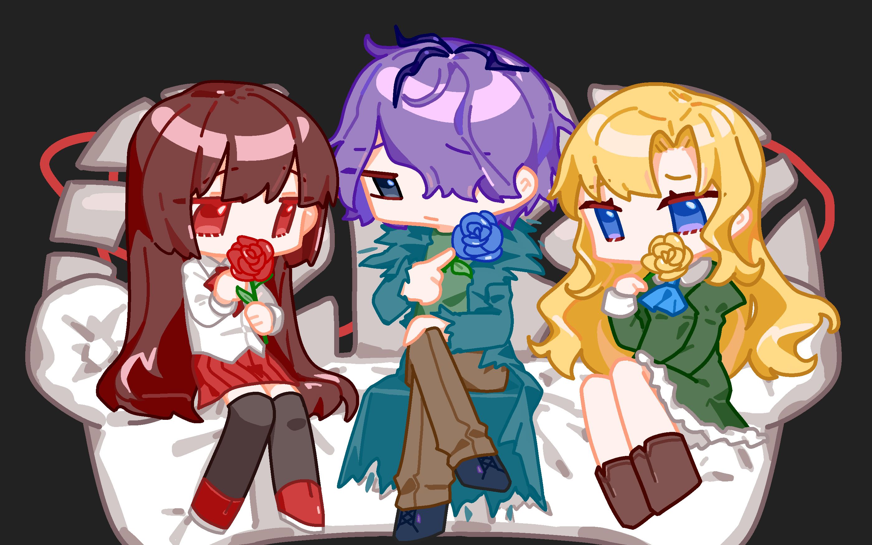 【实况】凑够斗地主的人数了【】 ib恐怖美术馆重置中文版 p3_哔哩哔哩bilibili_实况解说