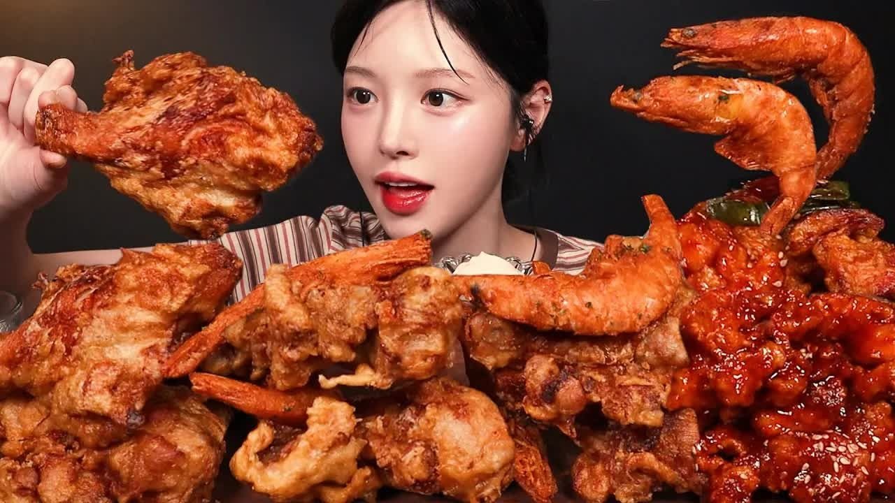 【Boki 中字】今晚是炸鸡特辑，一次性吃个够！-BOKI小姐姐-BOKI小姐姐-哔哩哔哩视频