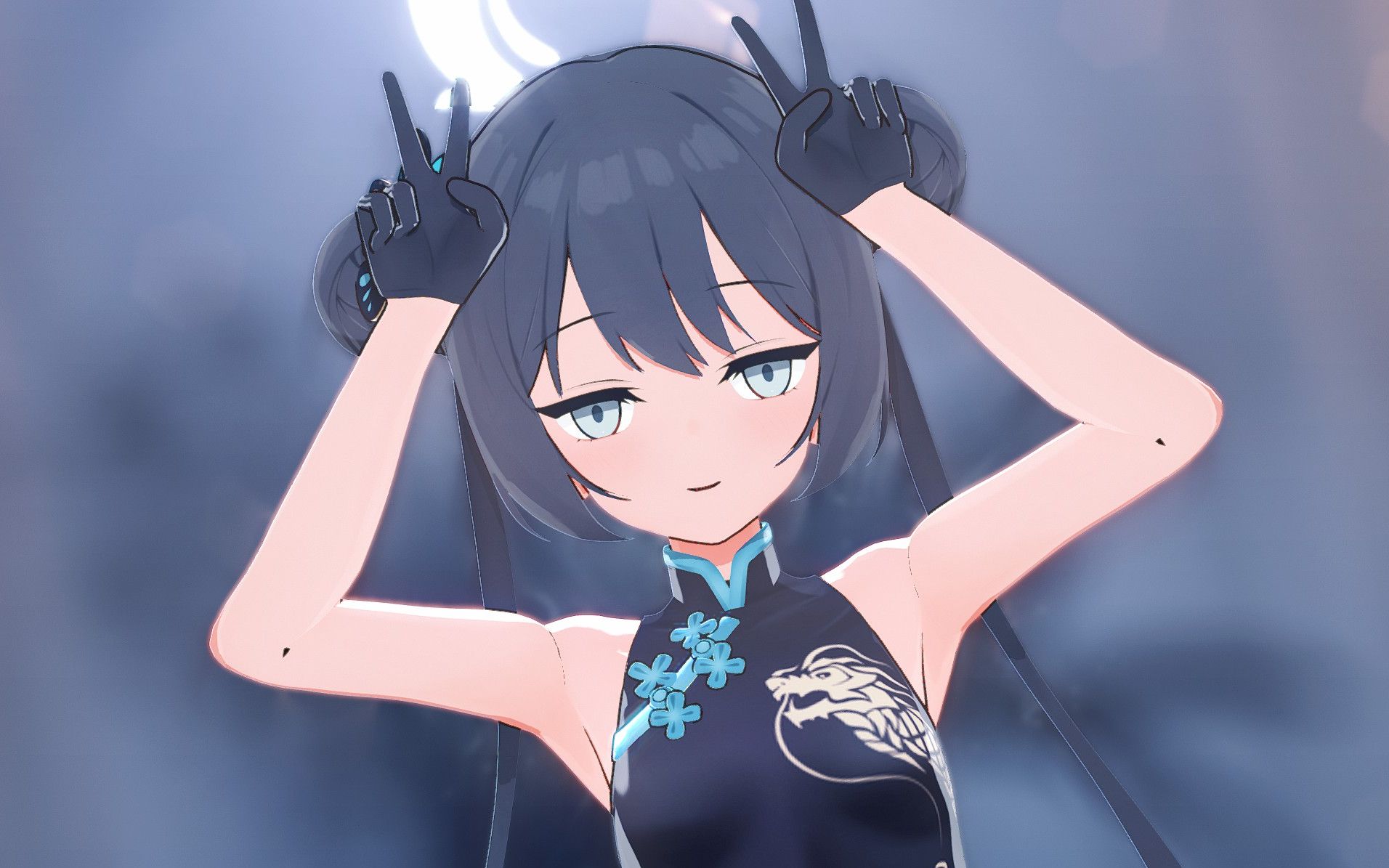 无口少女+旗袍+嗨丝 😍 ~-上官寂竹-MMD-哔哩哔哩视频