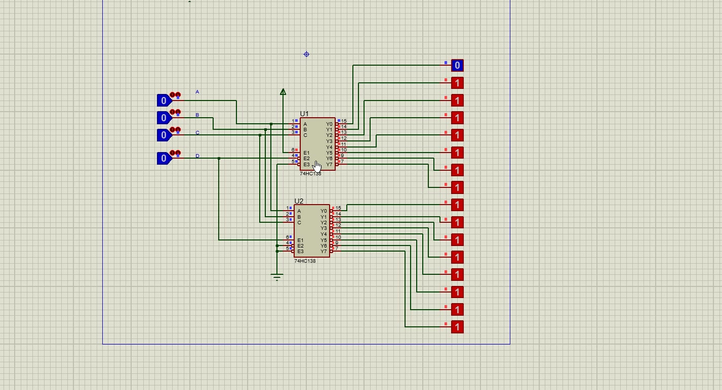 74HC138组成的4-16译码器_哔哩哔哩_bilibili