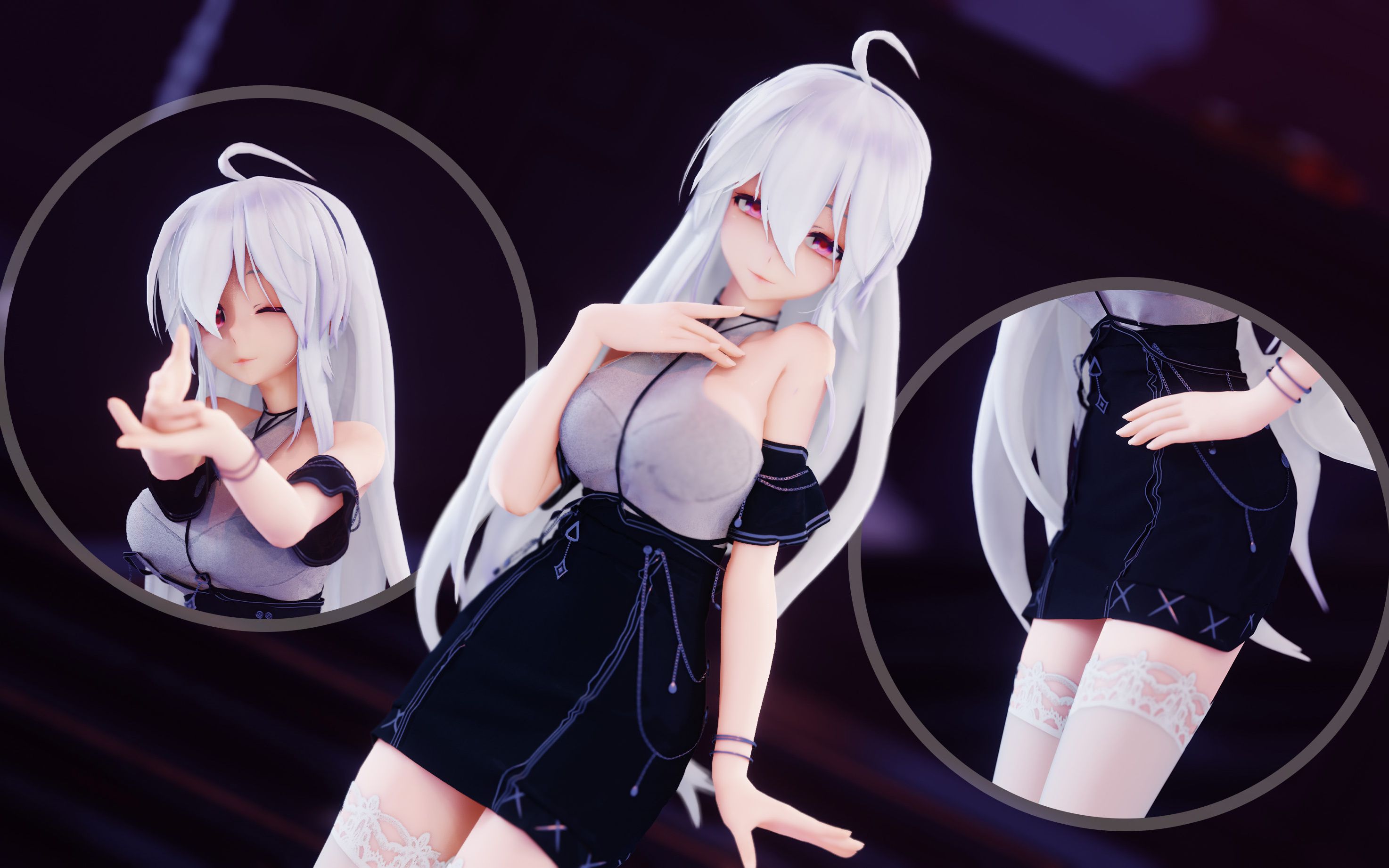 【弱音MMD/布料】我要打败心中的恶魔💜-星绘汐音-星绘汐音-哔哩哔哩视频