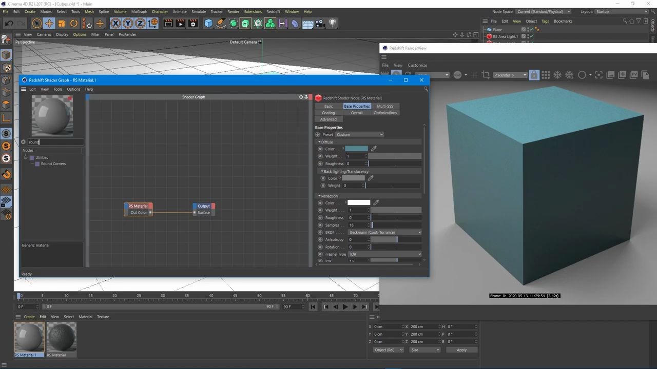 【C4D&redshift教程】解析 圆角-超级强大的节点_哔哩哔哩 (゜-゜)つロ 干杯~-bilibili