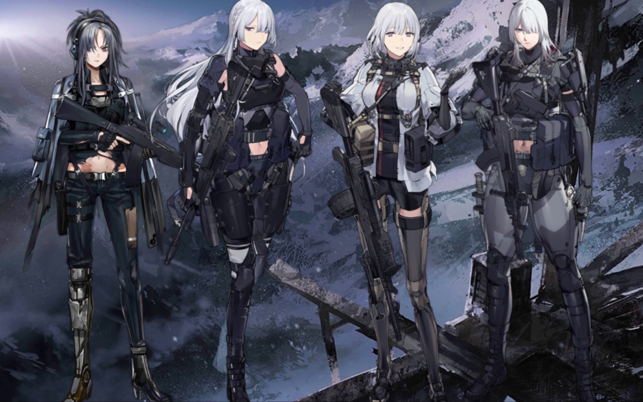 【少女前线】AK-15 RPK-16 安洁莉娅（立绘+大破）_哔哩哔哩_bilibili