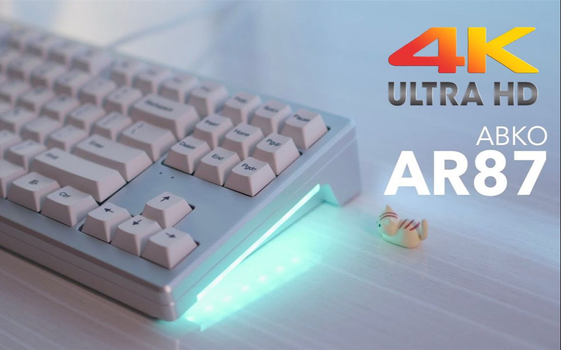 【4K】ABKO AR87 CNC全铝外壳机械键盘开箱 & 打字音 (Cherry黑轴) /:3ildcat_哔哩哔哩_bilibili