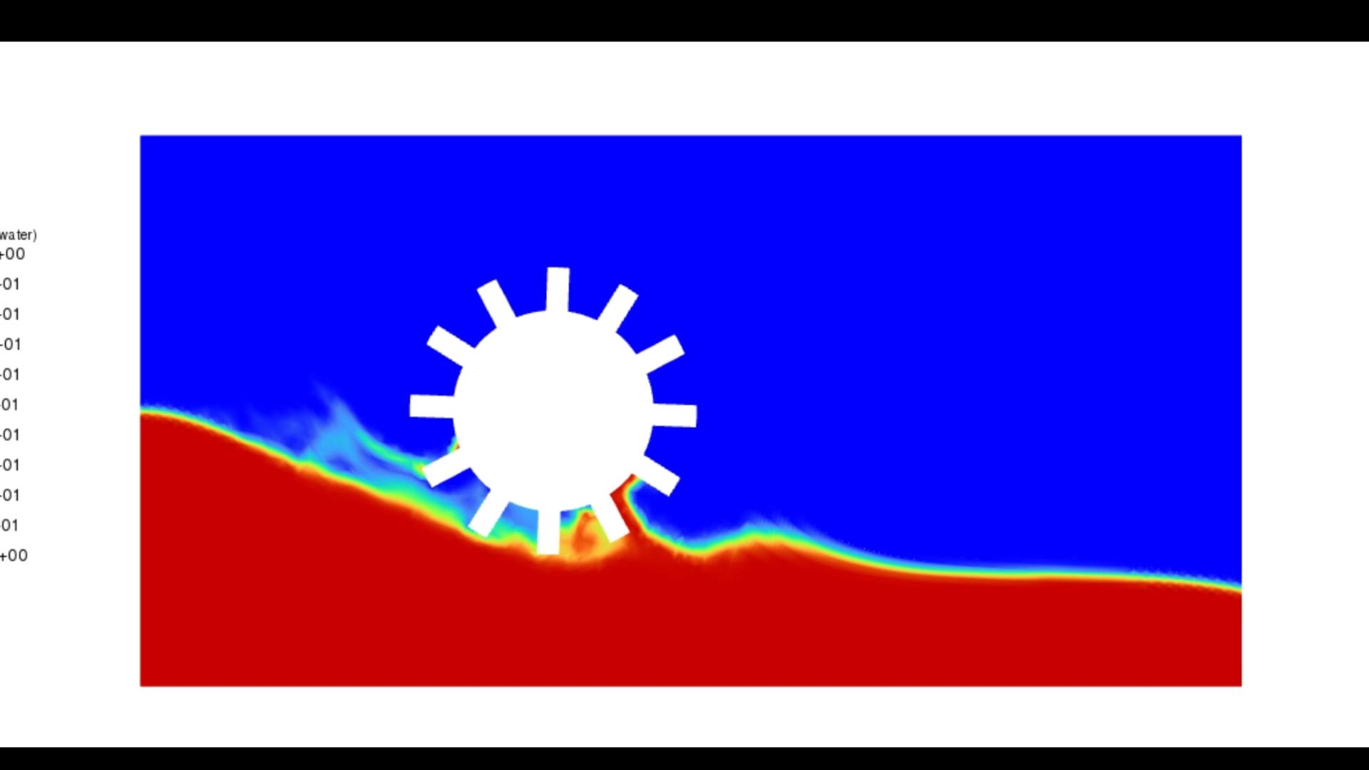 【ANSYS Fluent 仿真教程】水车转动仿真模拟（6DOF）-流体可视化-流体可视化-哔哩哔哩视频