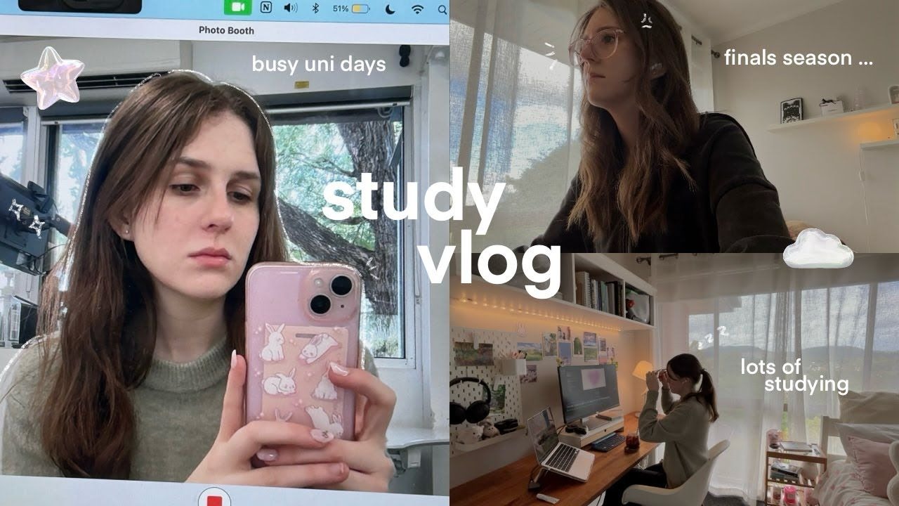 【英字vlog】Stephanie | 学习 VLOG 🖇️、 期末考试季｜忙碌的大学时光｜生活中富有成效的日子-Jerryjjjae-Jerryjjjae-哔哩哔哩视频