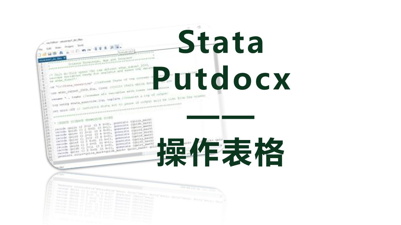 Stata putdocx 操作表格-silencedream-silencedream-哔哩哔哩视频