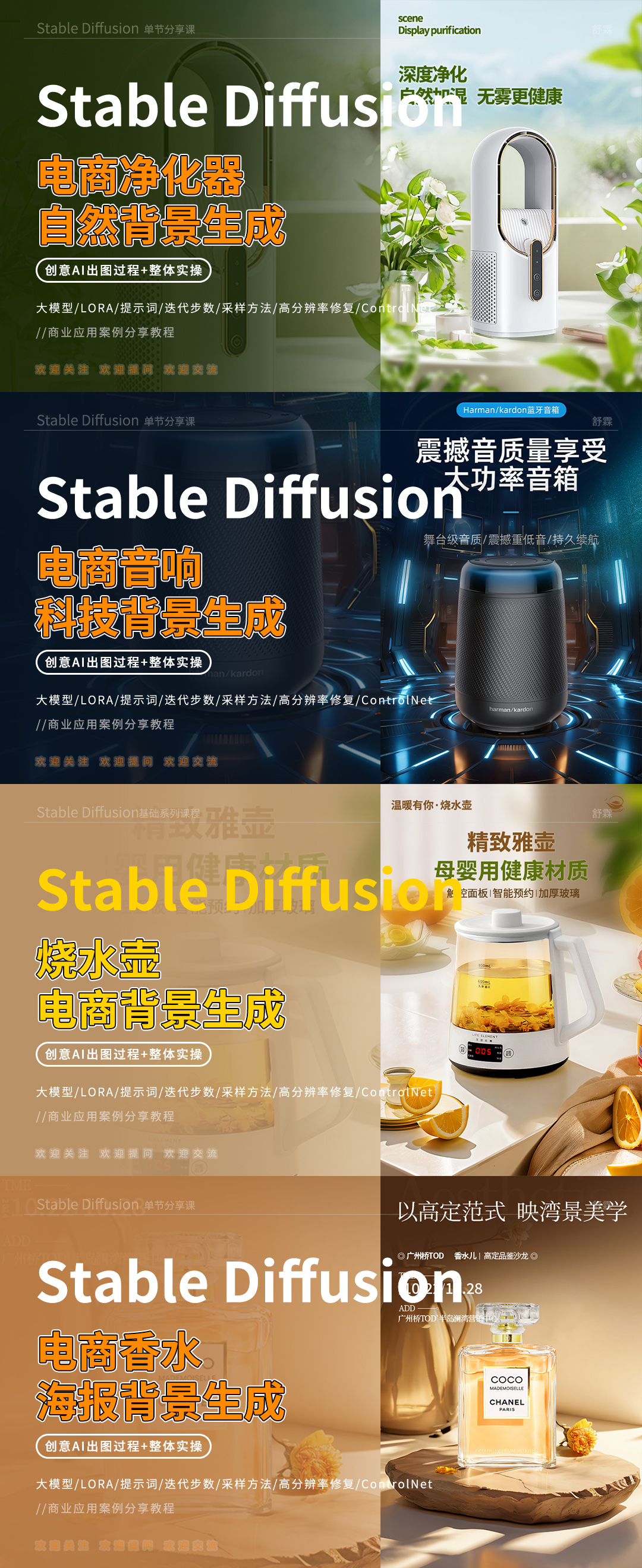 Stable Diffusion-电商系列课_哔哩哔哩_bilibili