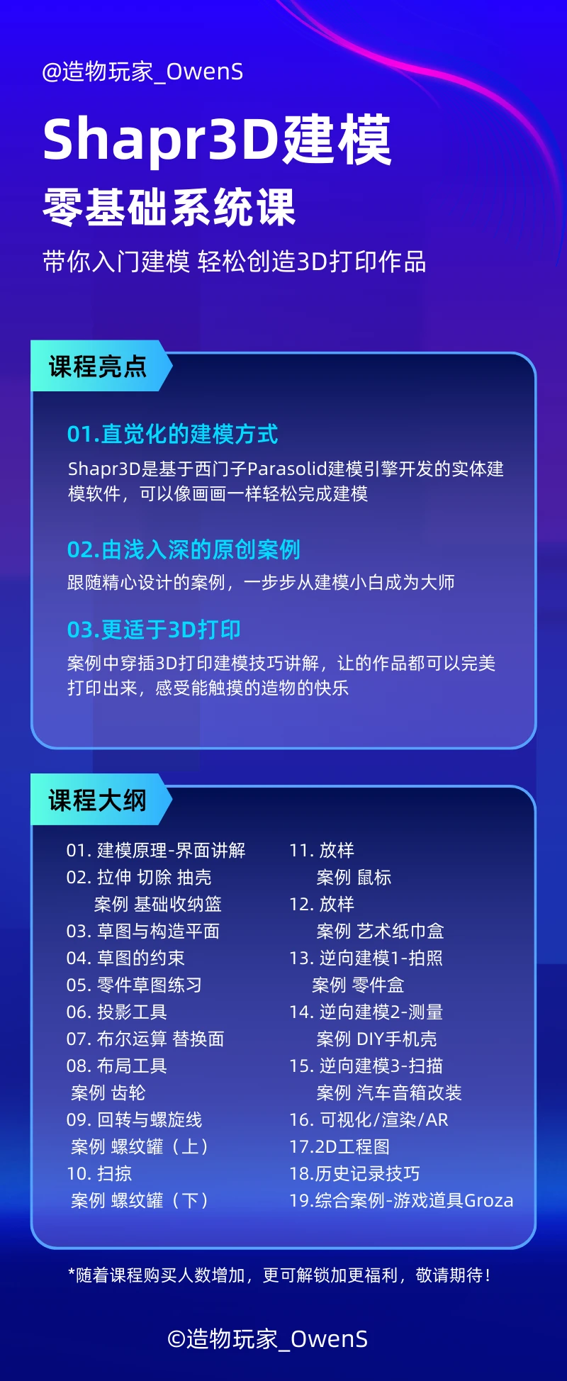 Shapr3D零基础建模系统课_哔哩哔哩_bilibili