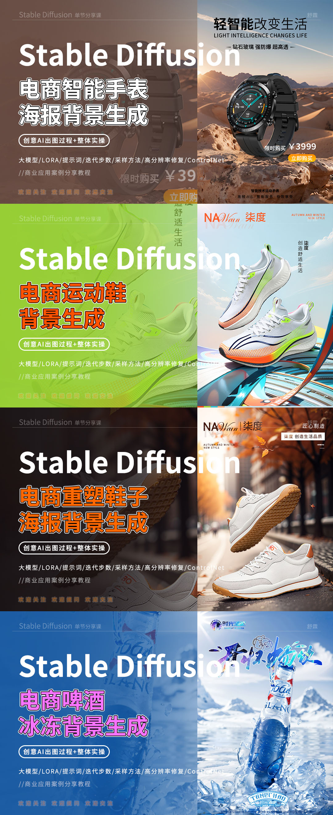 Stable Diffusion-电商系列课_哔哩哔哩_bilibili