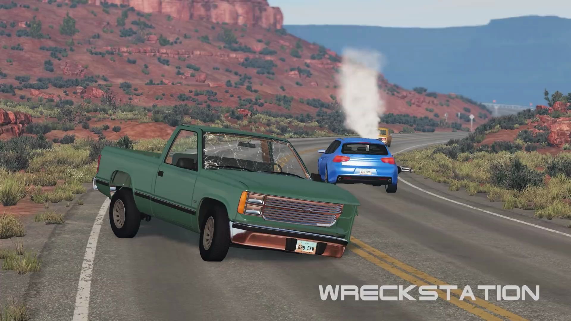 汽车交通事故#1 - Beamng drive - WreckStation_哔哩哔哩_bilibili