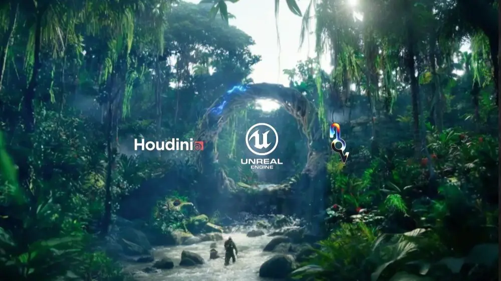 UE5结合Houdini | 制作神秘丛林传送门环境特效场景全流程_哔哩哔哩_bilibili